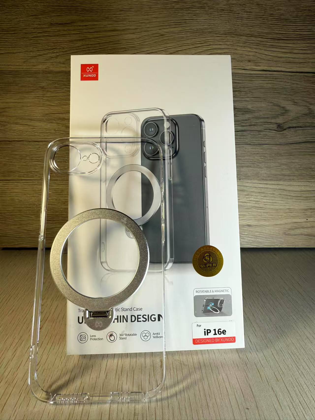 XUNDD Crystal 360 Magnet W/ STAND Case IPHONE 16 PRO MAX / 16E Case ...