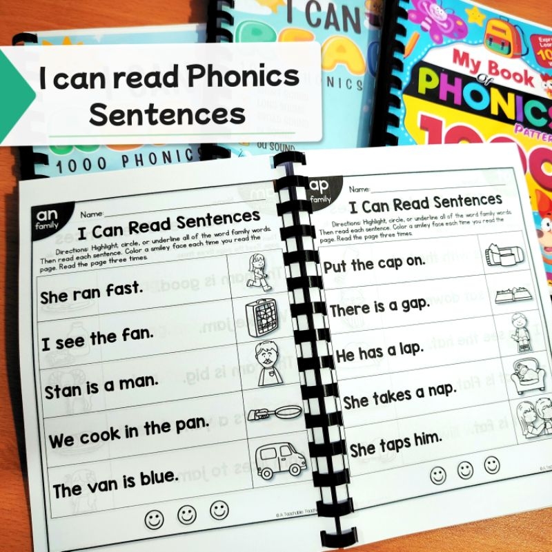 1000 Phonics Words for Kids: CVC Reading Practice Workbook – Perfect ...