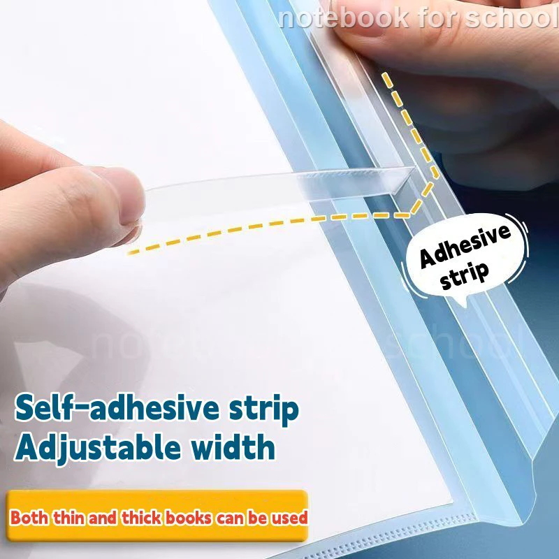 10 Sheets Book Cover Transparent Protective Waterproof Film Self ...