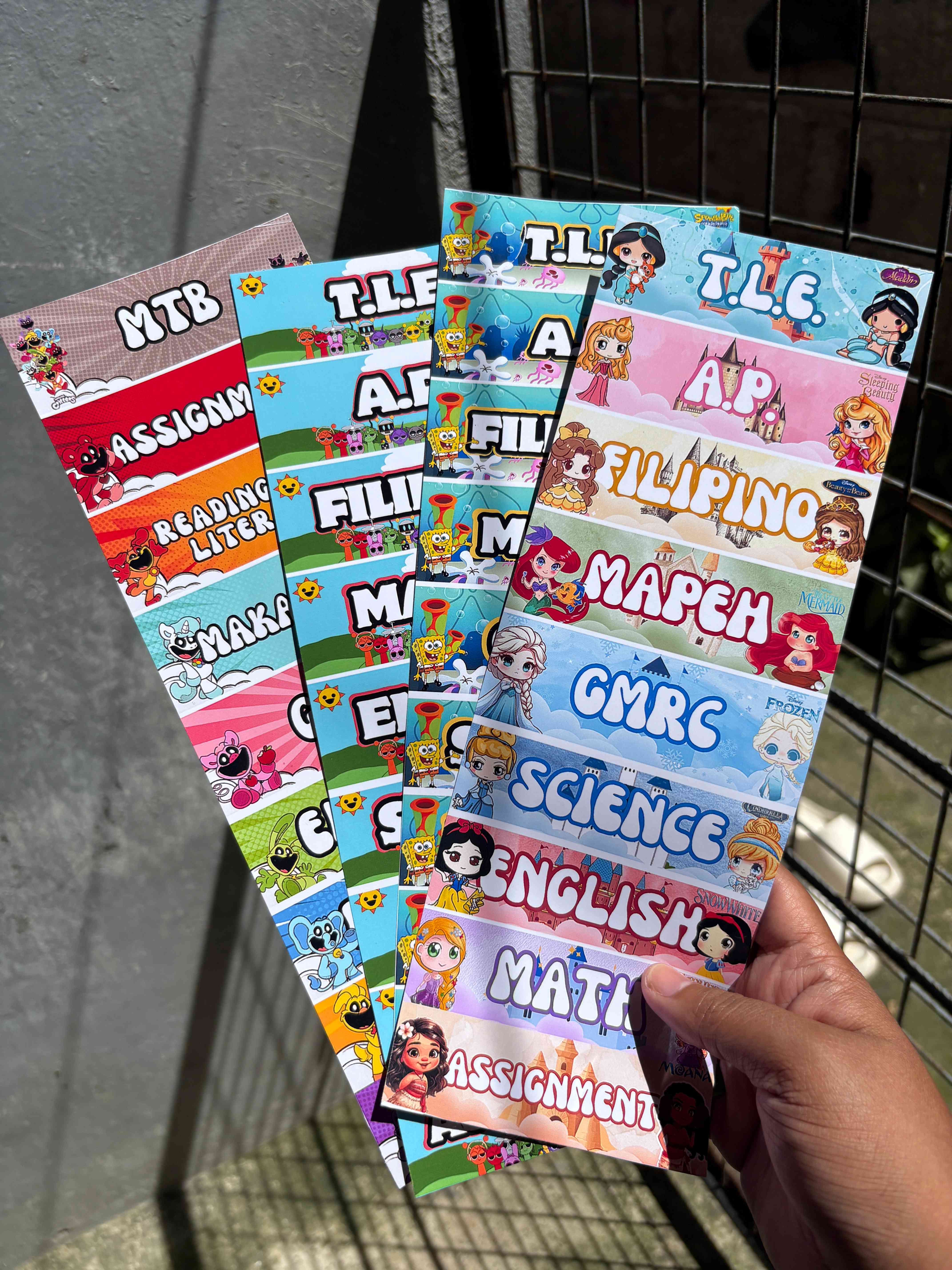 6 in 1 Labels individual price ( nametag, bagtag, subject and name ...