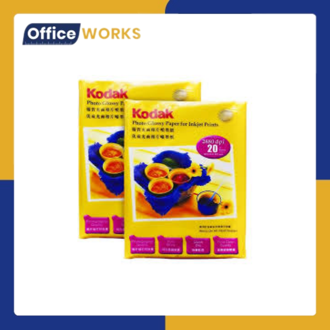 Kodak Glossy 235gsm Photo Paper - 20 Sheets per Pack | Shopee Singapore