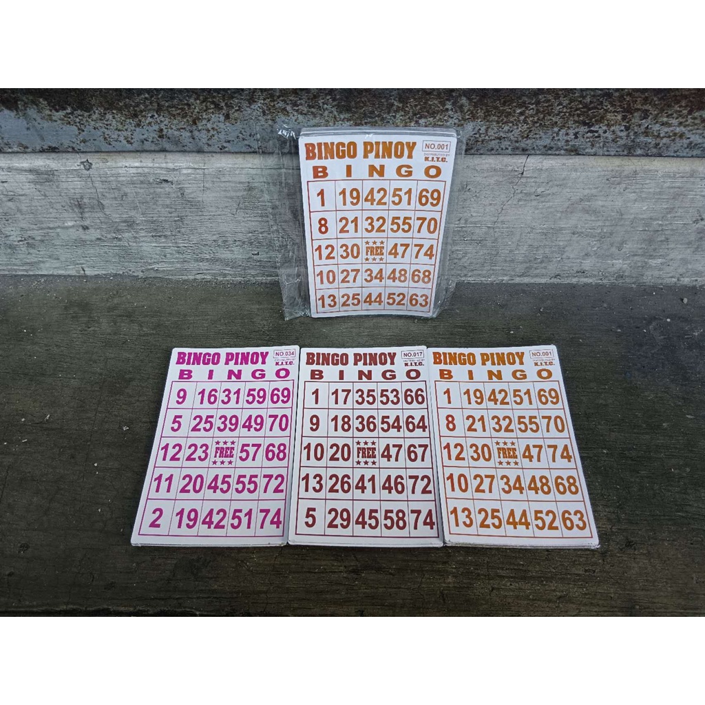 Loveni Classic Pinoy Bingo Game Cards (1series only) | Shopee Singapore