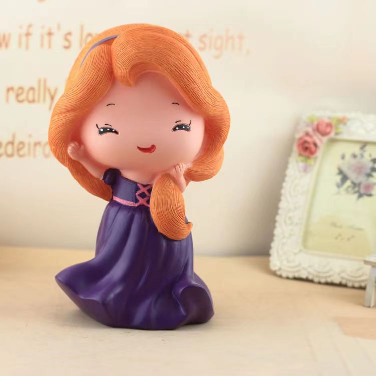 DIY Model Disney princesses coinbank painting with box! Best gift and ...
