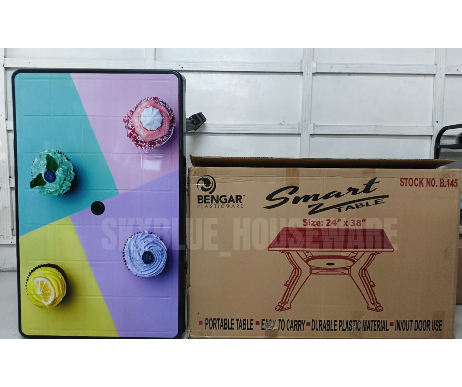 BENGAR HEAVY DUTY SMART TABLE (W/ FREE SMALL LUNCHBOX) 24' x 38 ...