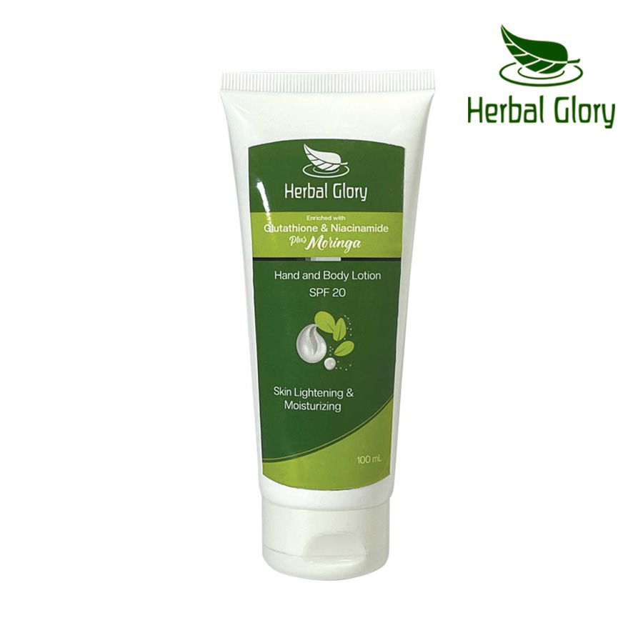 HERBAL GLORY Hand & Body Lotion – Glutathione with Moringa & SPF 20 ...