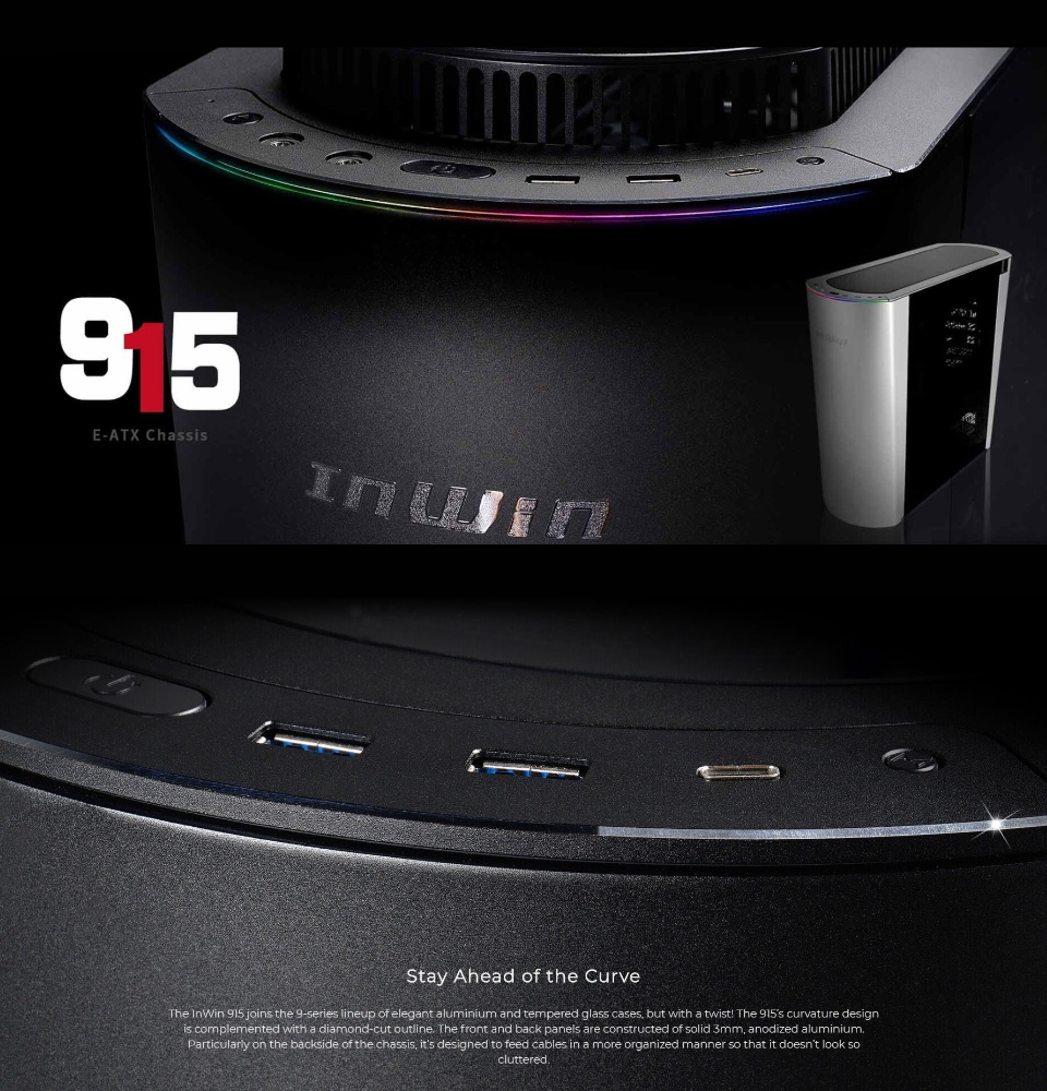 Inwin 915 E-ATX With Illuminated Led Control ARGB Gaming Chassis ...