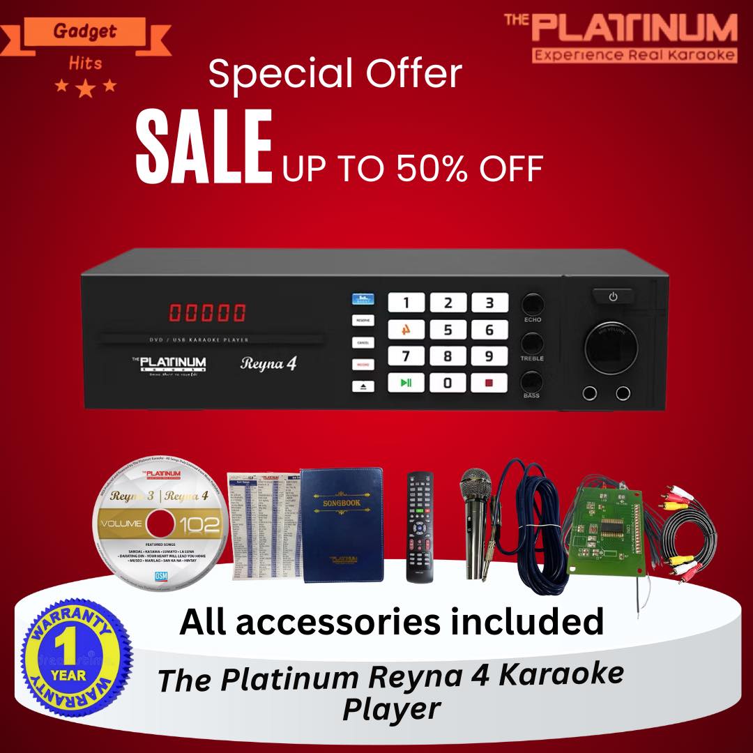The Platinum Reyna 4 Karaoke Player With 21,000 songs VOL 101 CD with ...