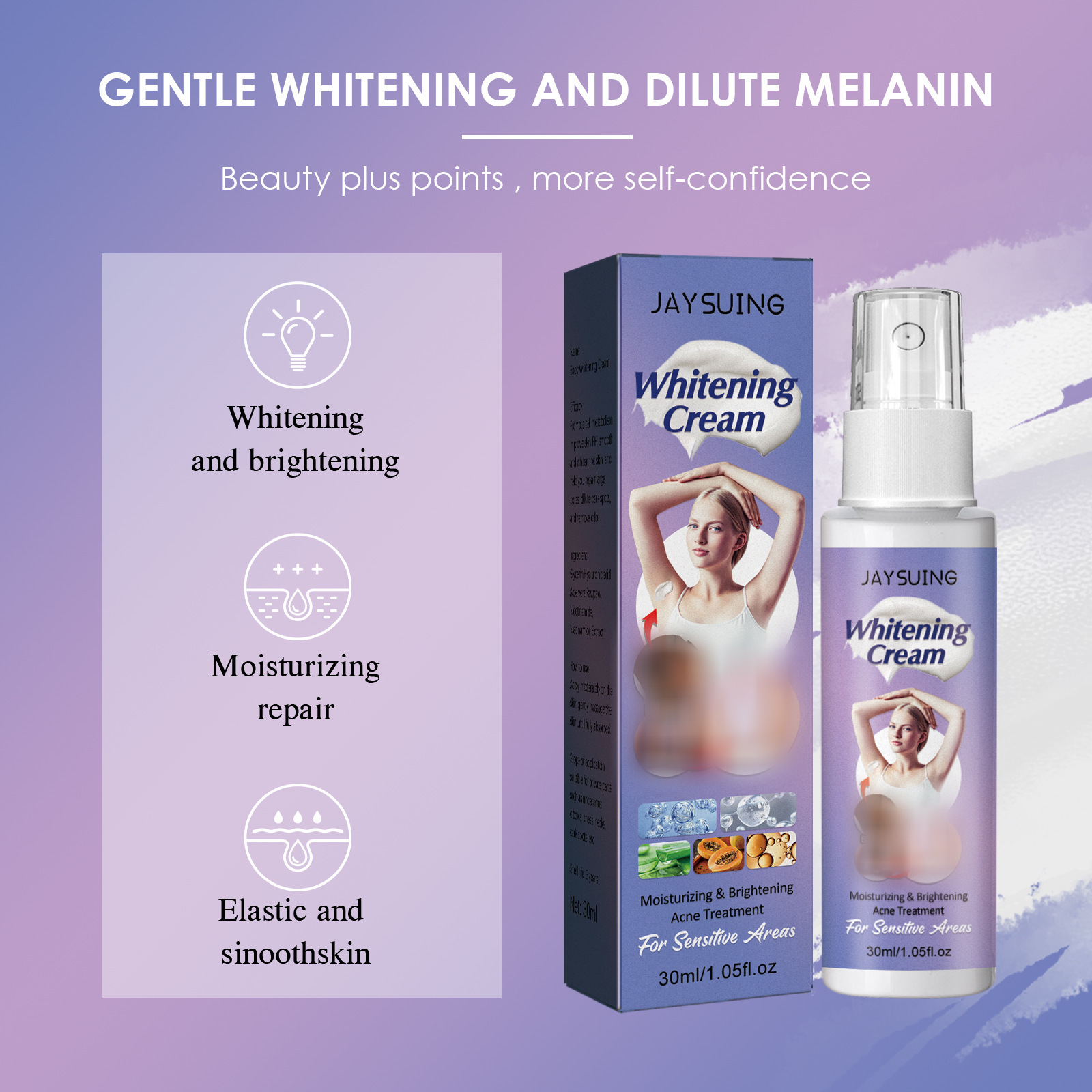 Jaysuing 30ml Dark Spot Correcting Body Lotion Spray Underarms Elbows ...