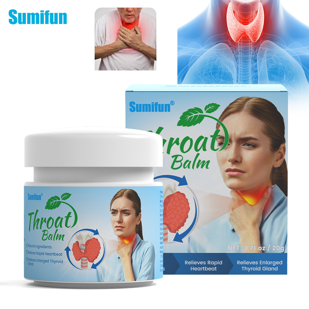 Thyroid Repair Cream Throat Cream 20g Lymphatic Detox Cream Drainage Thyroid Gland Care Ointment ...