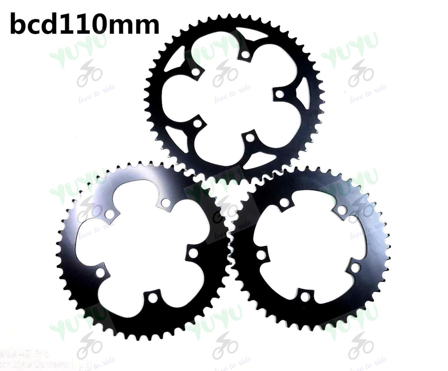110BCD 5Holse Crank Chain Ring 44T 48T 52T Sprocket Steel Chainring For ...