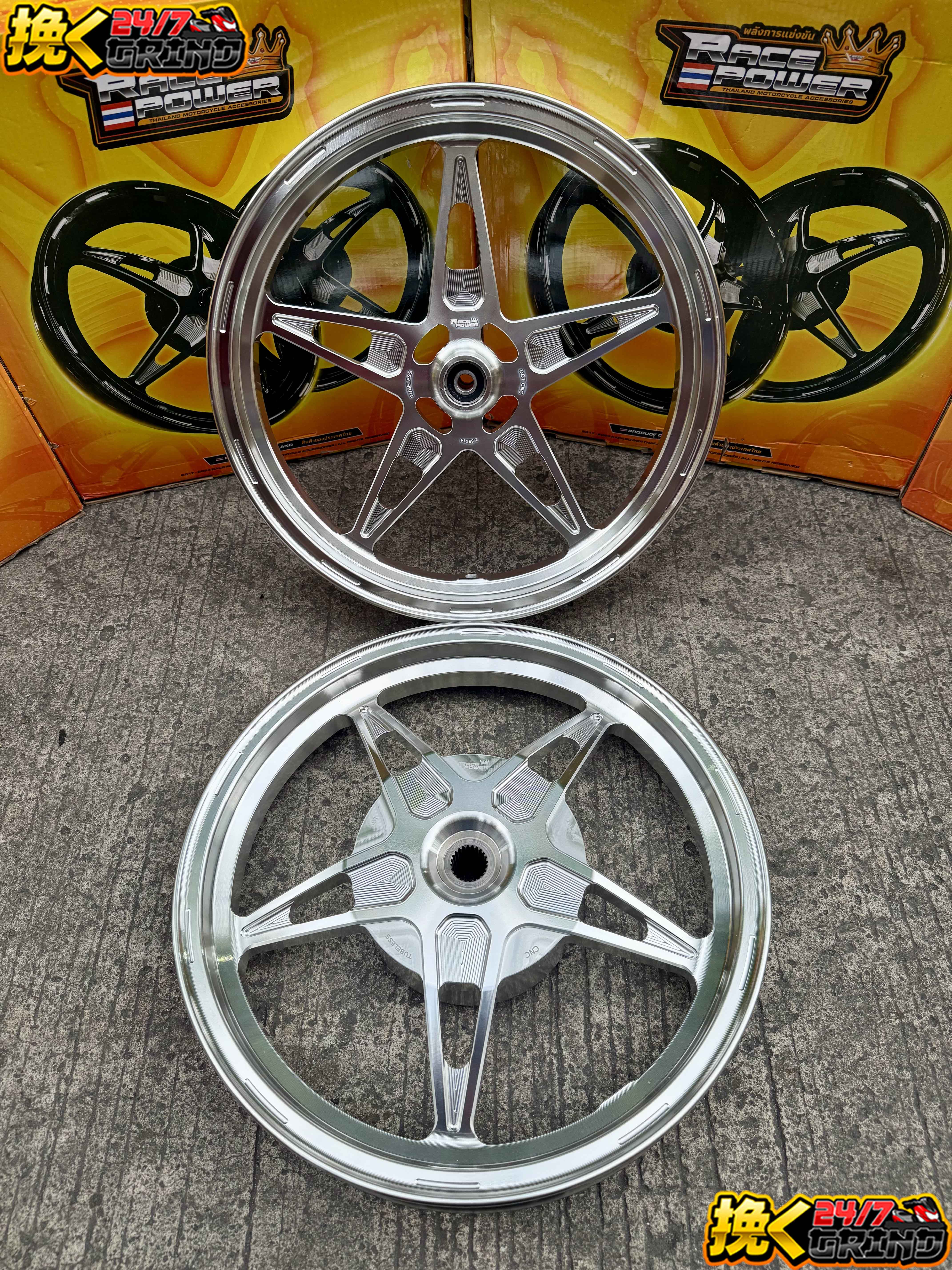 Race Power CNC MAGS STAR For Honda Click 125i / 150i v1 v2 v3 (5 Spokes ...