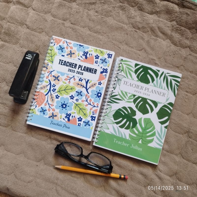 2025–2026 Teacher Planner – Floral Pattern Collection - Personalized ...