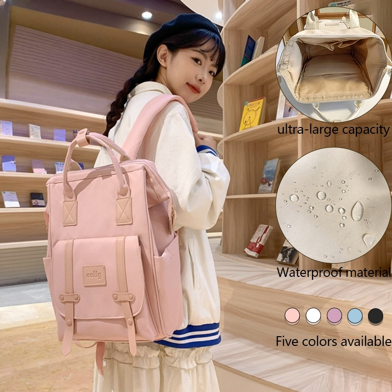Aolly 2025 Korean Style Waterproof Backpack for Women – Large Capacity ...