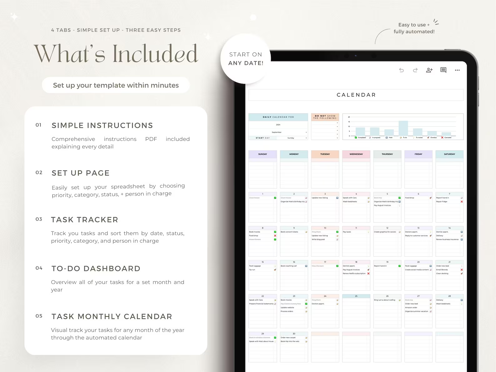Digital Planner, Task Priority Tracker Spreadsheet To Do List Daily ...