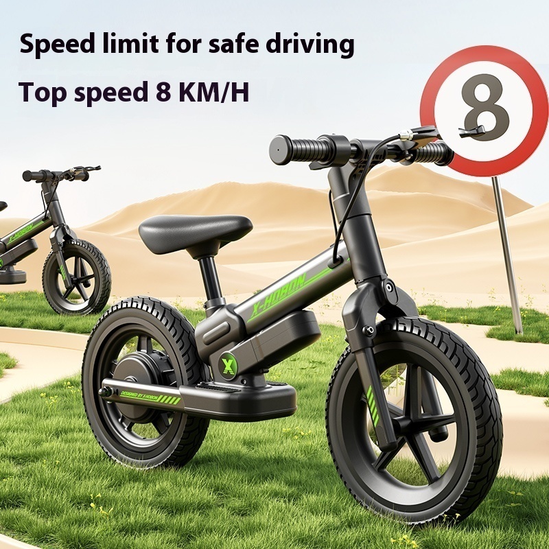 12 Inch Electric bike for kids Rechargeable Mini Ebike Balance Bike for ...
