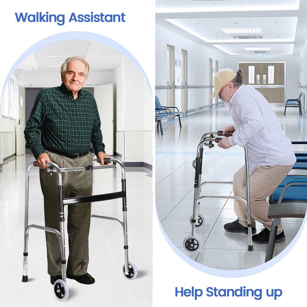 Adult walker Stainless steel walker crutch cane stick tungkod for ...
