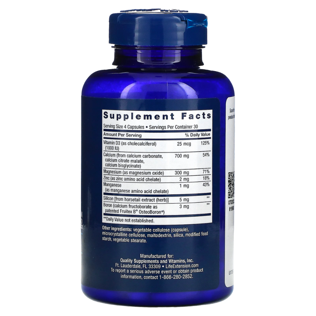 Life Extension Bone Restore Vitamin K2 Strength Collagen Formula ...