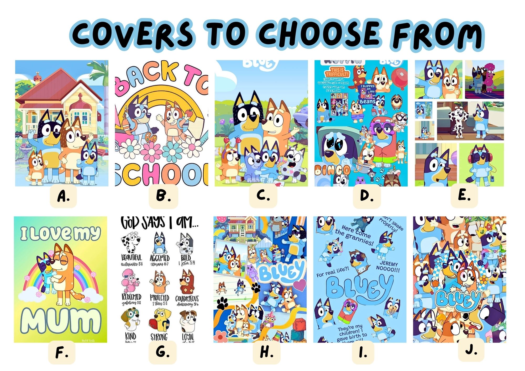 Bluey Coloring Book for Kids with FREE Resealable Pouch Gift Best ...