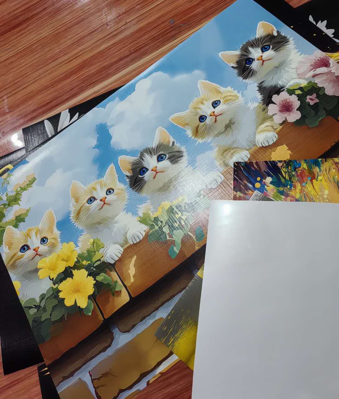 Himalaya Painting Nature Design 35cmx50cm HD Self-Adhesive Poster ...