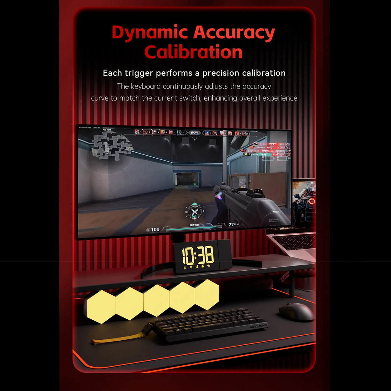 Madlions MAD 68 HE PRO 65% Wired RGB 8K Rapid Trigger Magnetic Switch ...