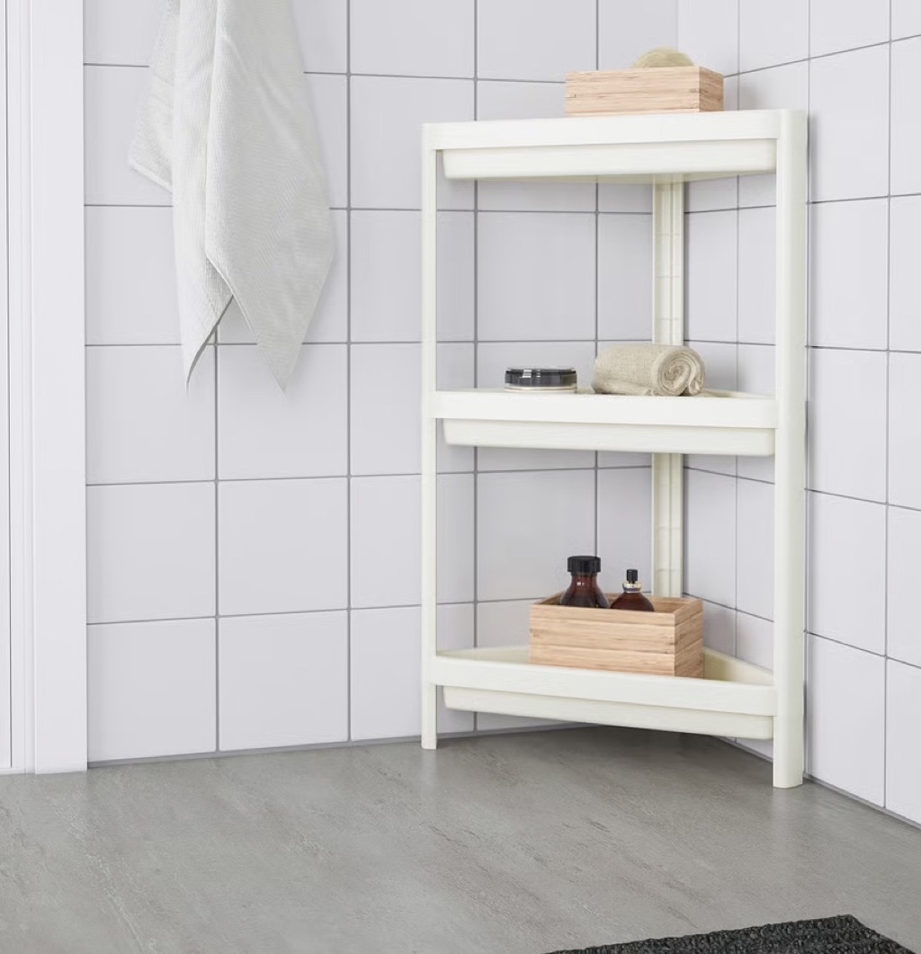 3-Tier Trolley Cart – Slim Storage Rack on Wheels | Black & White ...