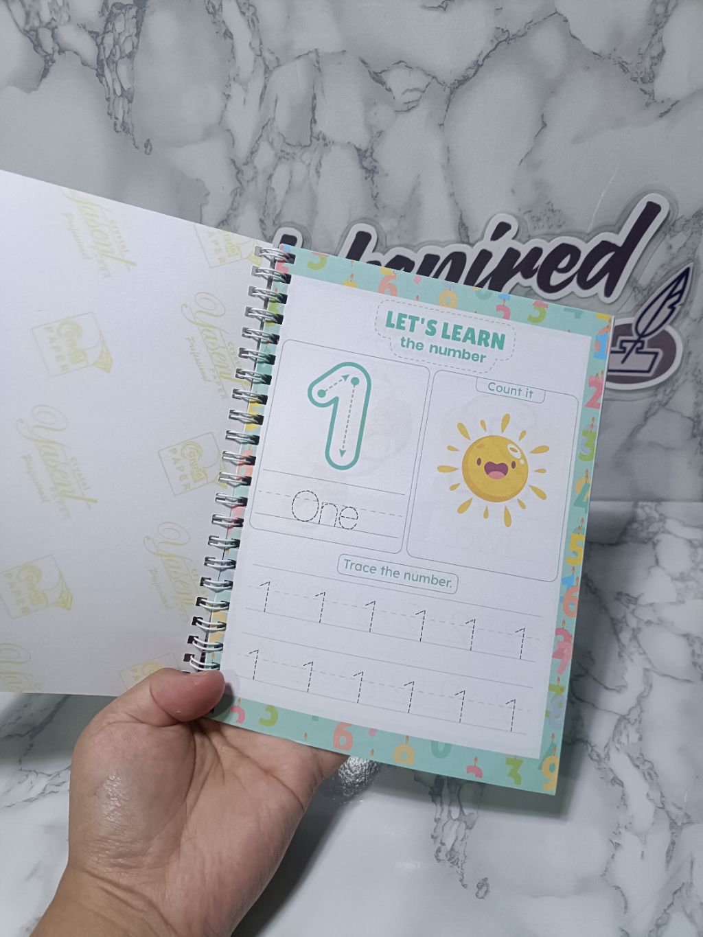 Kindergarten / Preschool Math Workbook (tracing number, counting ...