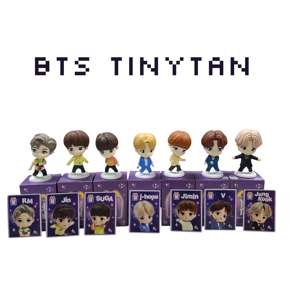BTS TINYTAN Mcdo HappyMeal THROWBACK ENCORE EDITION sold per pc Jin J-hope Jimin V Suga JungKook ...