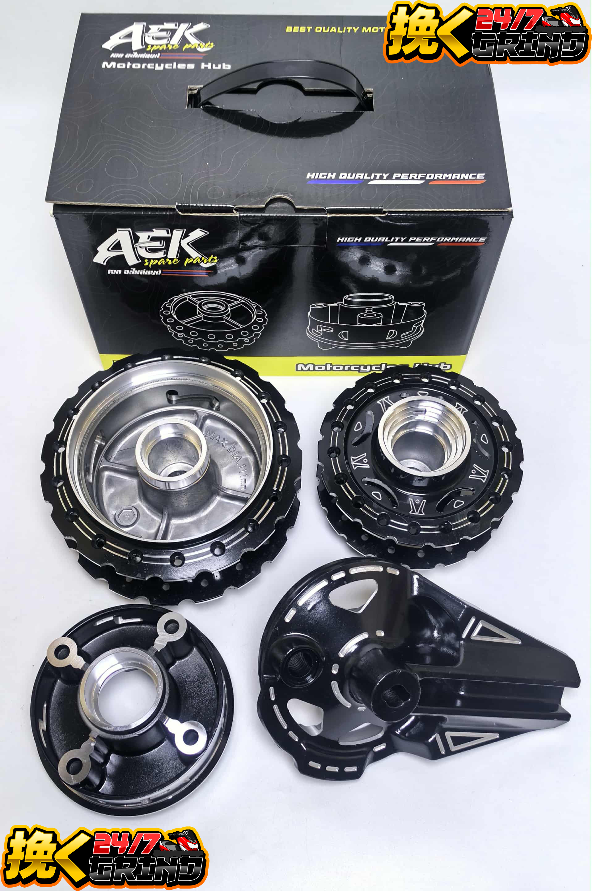 YASAKI LIGHTEN HUB WAVE 125 / RAIDER / XRM / RS / SMASH / TMX / (BLACK ...