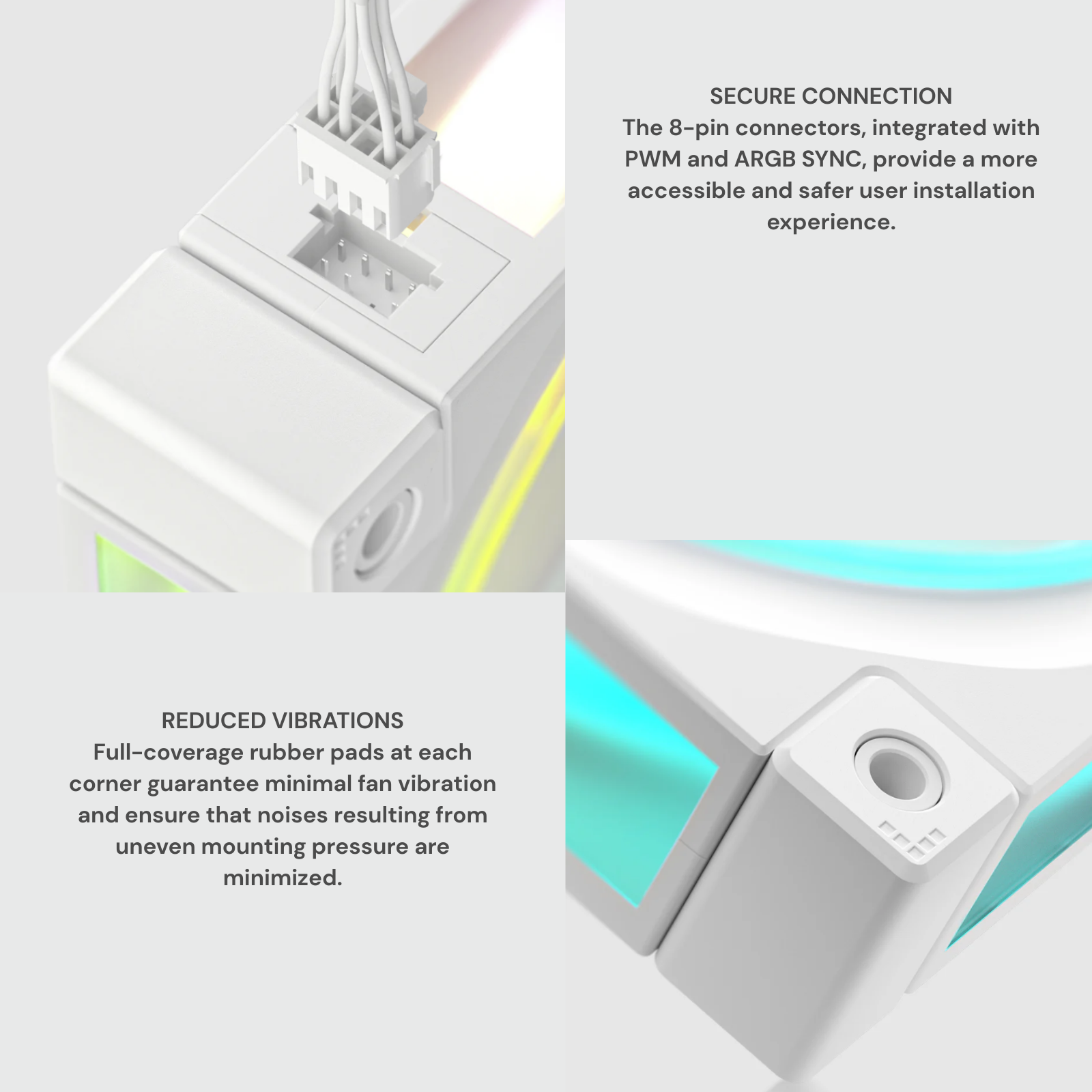 Deepcool FL12R 120mm Addressable RGB Fluid Dynamic Bearing REVERSE PC Fan - (Black / White ...