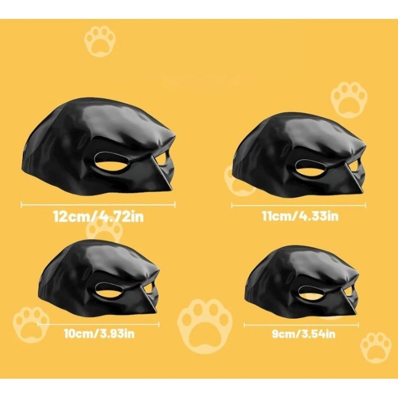 3D Printed Batman Cat Mask Pet Costume Superhero Theme Helmet for Cats ...