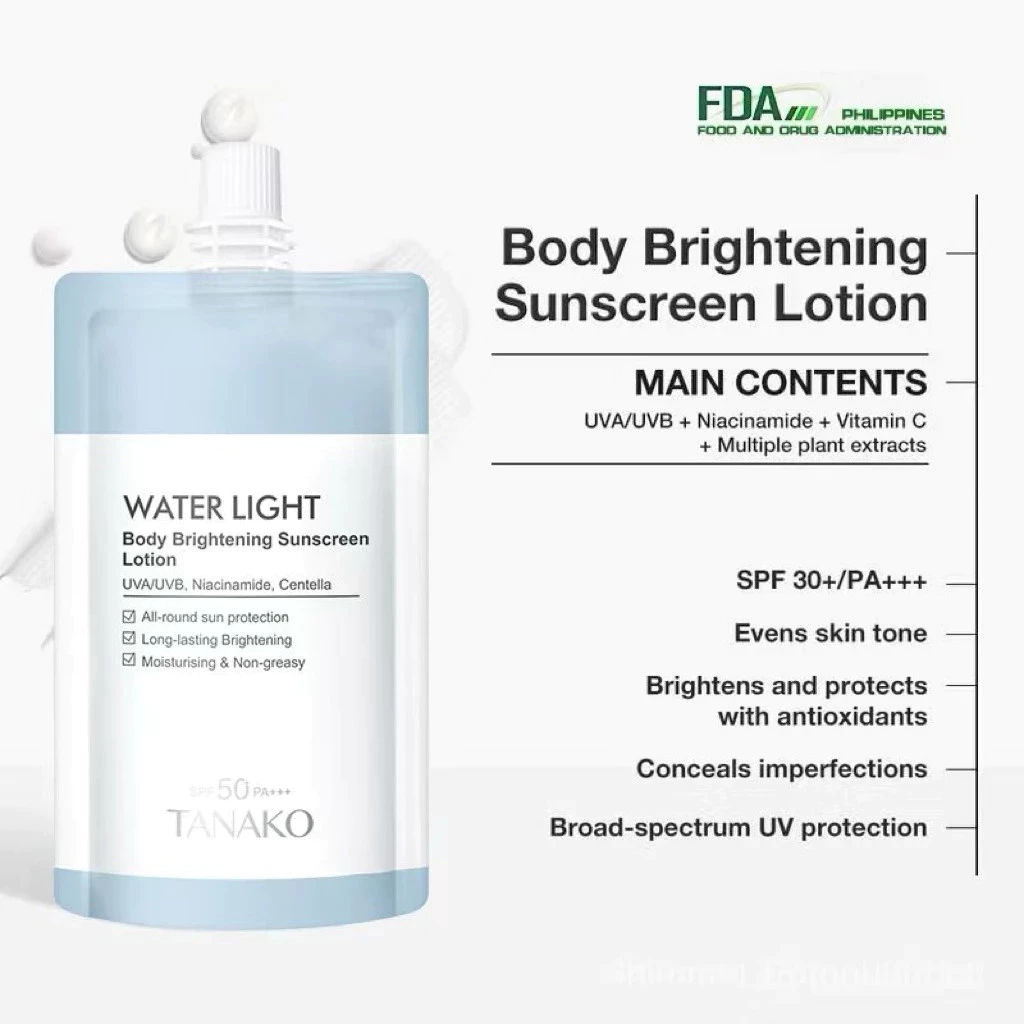 DM 2in1 TANAKO Water Light + Salicylic Acid Body Sunscreen Lotion ...