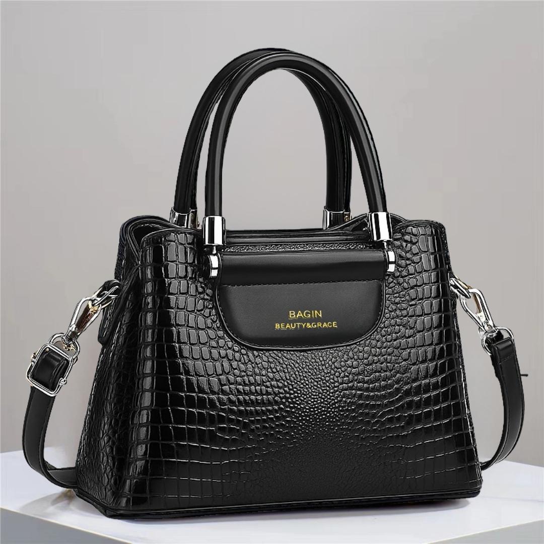 【Bagin-video New & Improved Medium Crossbody Bag – Croc-Embossed ...