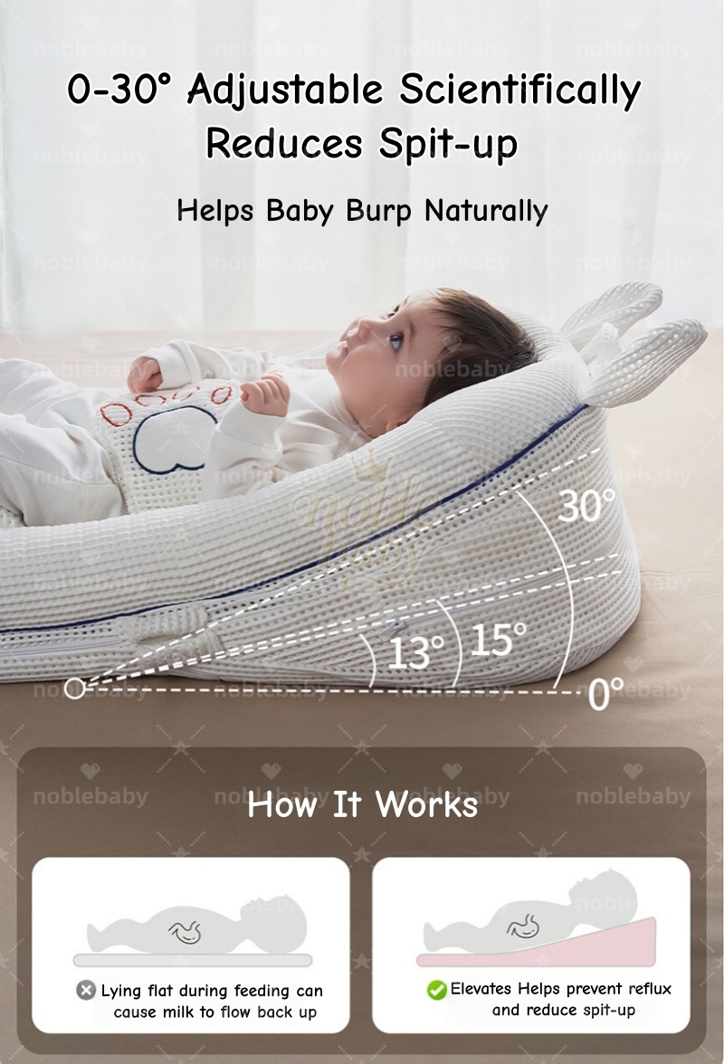 4-in-1 Inclined Baby Bed to Reduce Spit Up - Soothing Sleeper for ...