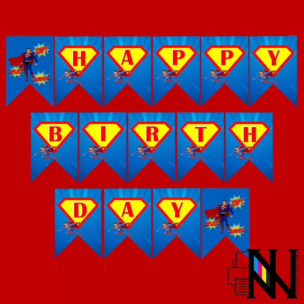 Superman Customized Banner (PER FLAG/BANNER) | Shopee Singapore
