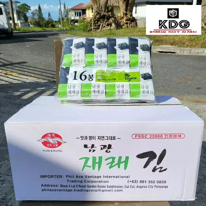 [Fast ship]Nori Seasoned Seaweeds NamKwang kim Korean 16x6packs*4g=96pcs(EXP:sep.2025) | Shopee ...