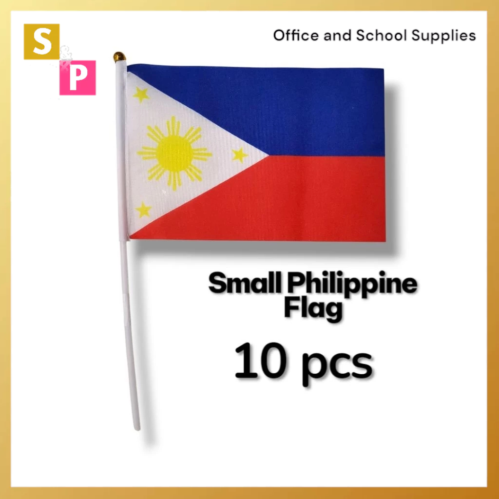 10 pcs Philippine Flag/Flaglets 14cm x 21cm (Small) | Shopee Singapore
