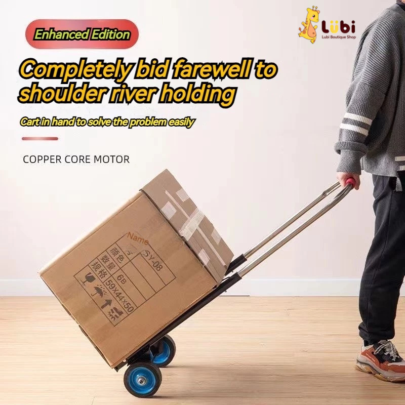 Folding Trolley, Convenient Shopping Cart, Two-wheeled Stair Climbing ...