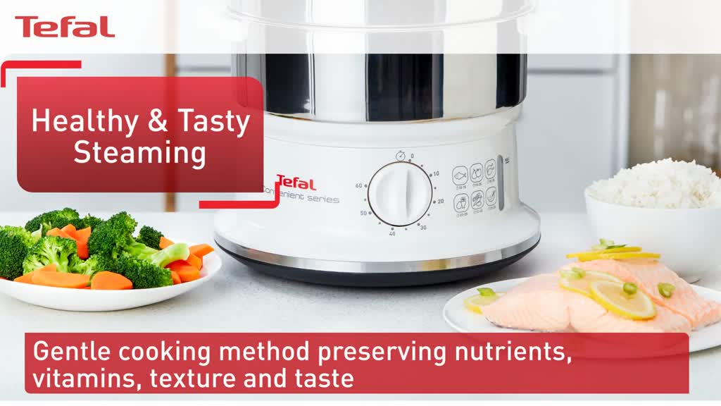 Tefal Stainless Steel Convenient Steamer VC1451 | Shopee Singapore