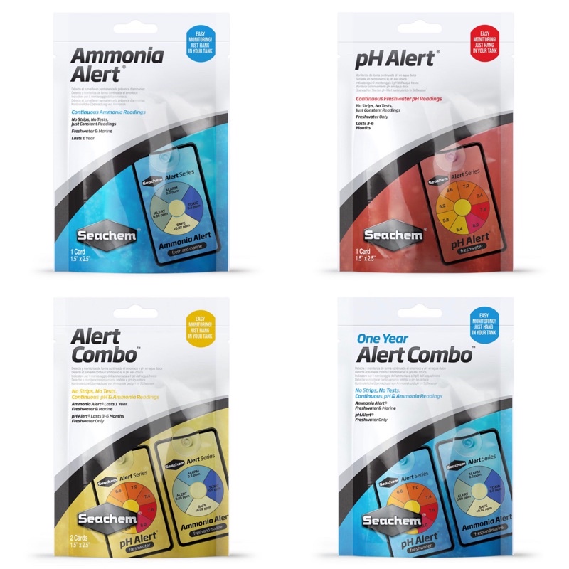 Seachem Alert Combo (Ammonia/pH/6Months/1Year) | Shopee Singapore