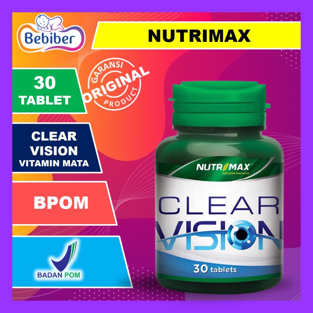 MATA Nutrimax Clear Vision Contains 30 Tablets/Eye Bright Minus Eye ...