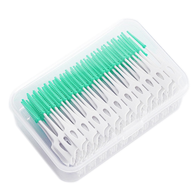 40Pcs/set Teeth Care Silicone Interdental Brushes Super Soft Dental ...