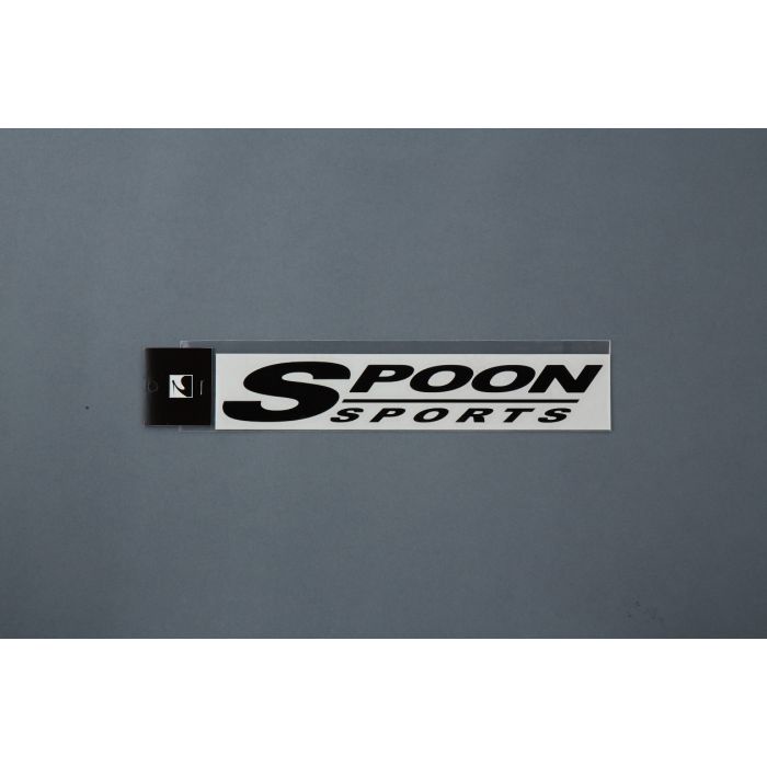 Spoon Sports Logo Sticker Black H 40 mm x W 250 mm | Shopee Singapore