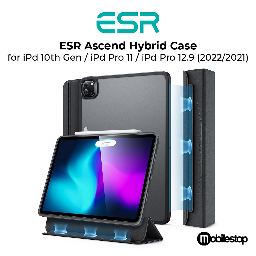 ESR Ascend Hybrid Case for iPd 10th Gen / iPd Pro 11/12.9 (2022/2021 ...