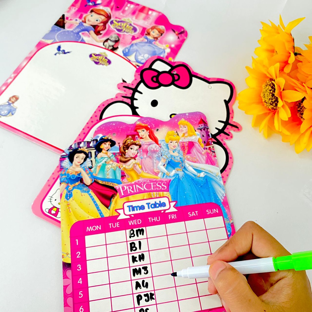 Children Mini Whiteboard Kids Learning Board Cartoon White Board Mini ...