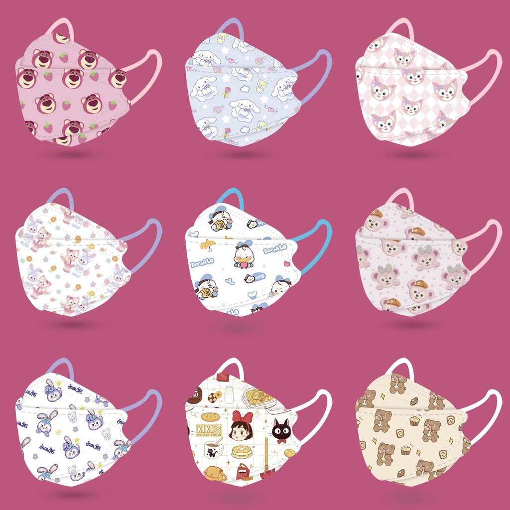 IndividuallyPacked Mask for Adult 10PCS Cartoon Sanrio Hello Kitty ...