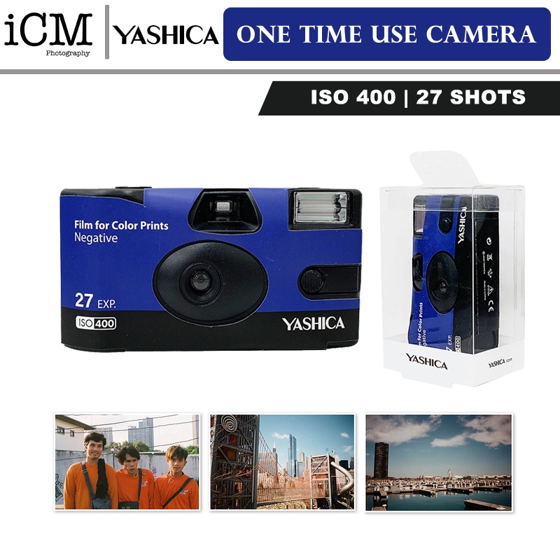 Yashica Single Use Camera 35mm Film Camera loaded w ISO 400 Film ...