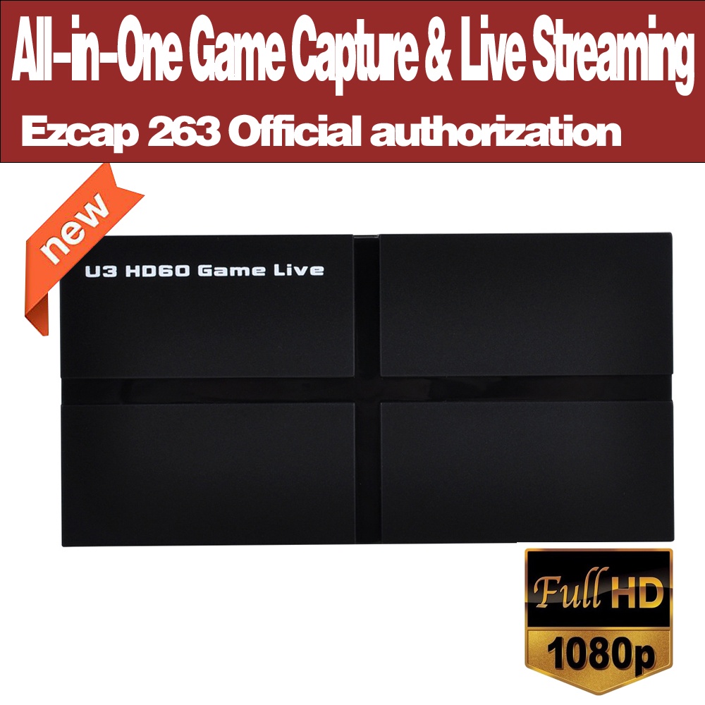 Ezcap263 U3 HD60 All-in-One Game Capture & Live Streaming USB 3.0 Video ...