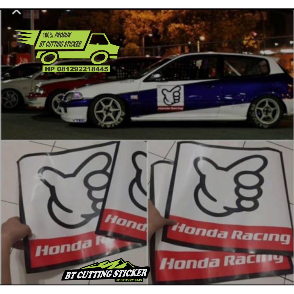 Car sticker honda racing sticker Jdm Car sticker honda racing sticker ...