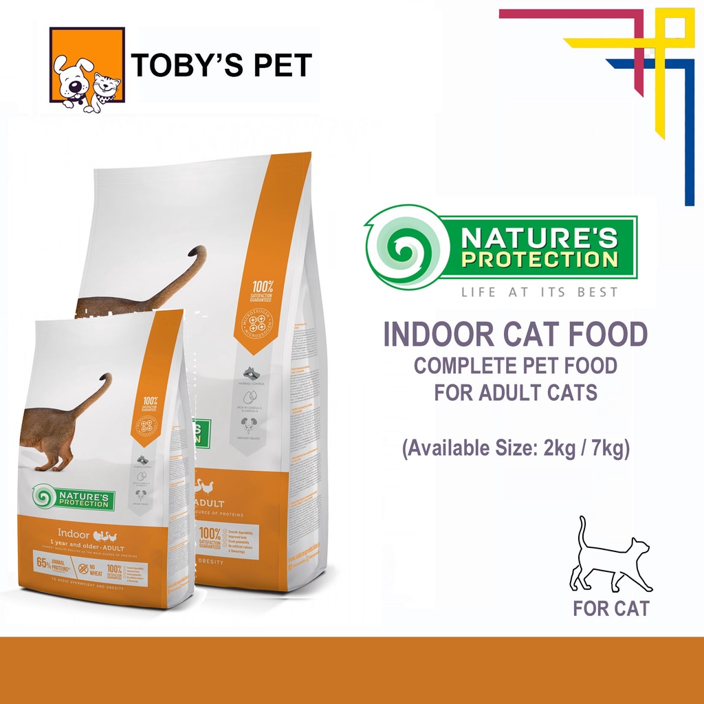NATURE'S PROTECTION INDOOR DRY CAT FOOD (Available size: 2kg / 7kg ...