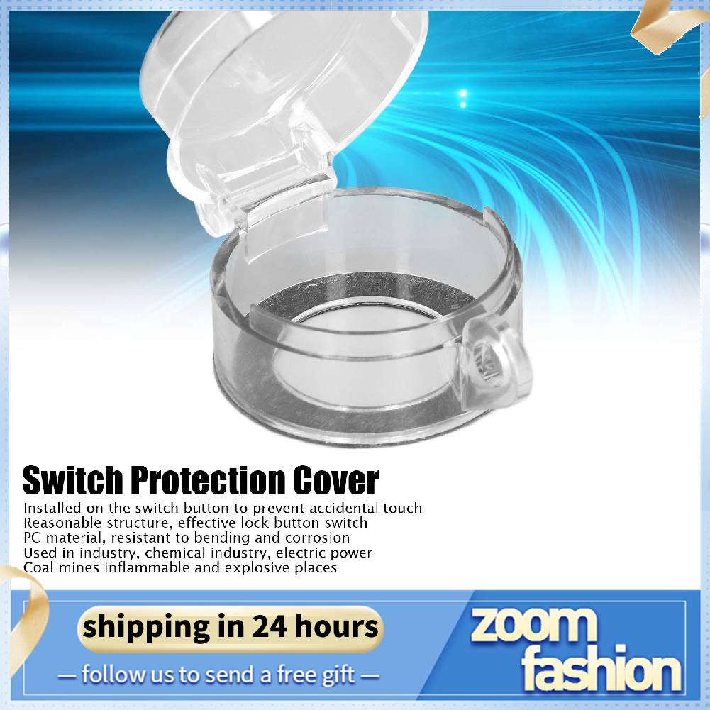 30mm Push Button Switch Protector Emergency Stop Transparent Dustproof ...